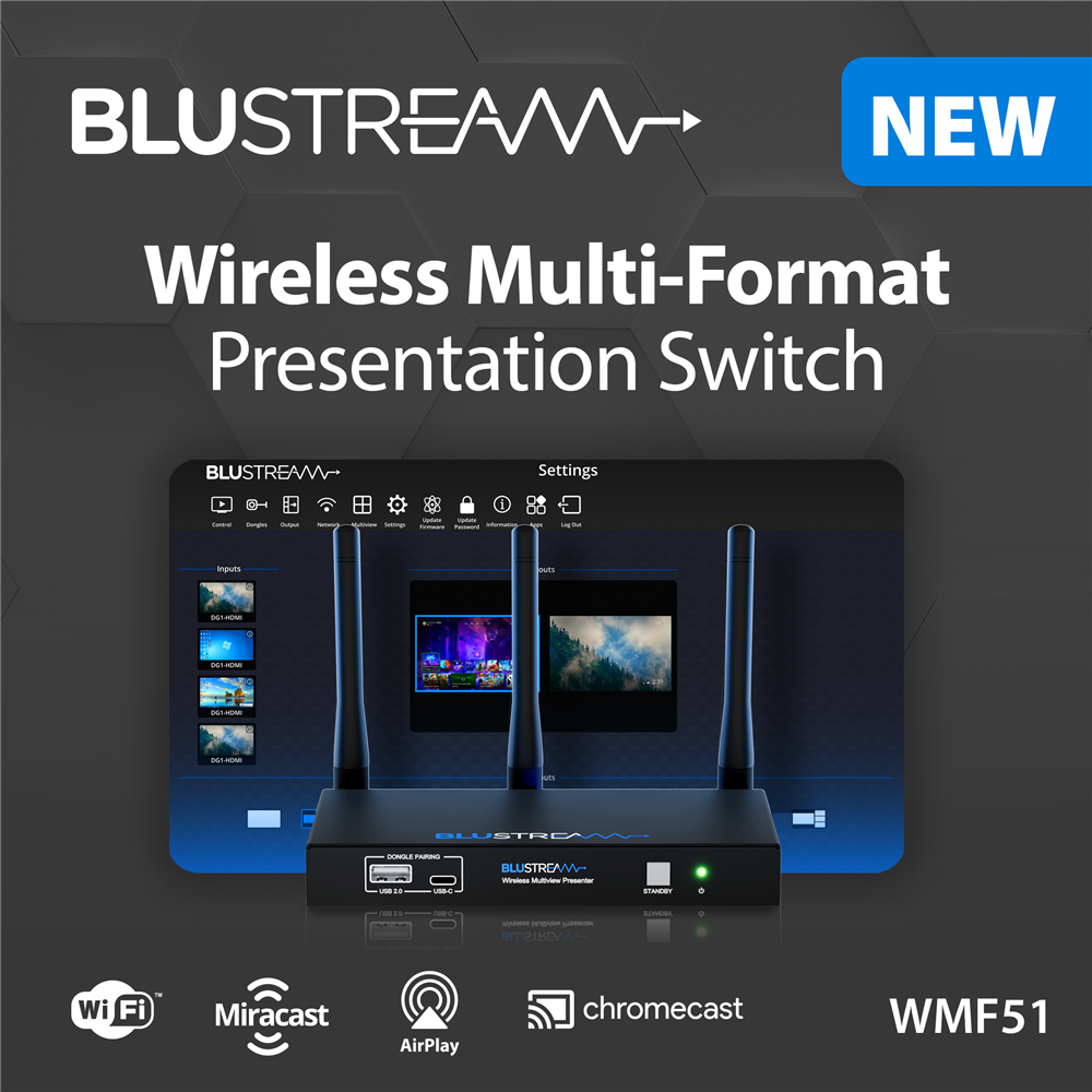 Advanced wireless sharing from Blustream!.